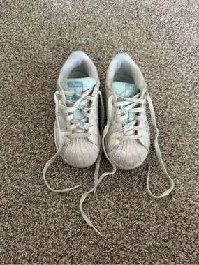 adidas | Shoes | Disney Adidas Cinderella Kids White Light Blue ...
